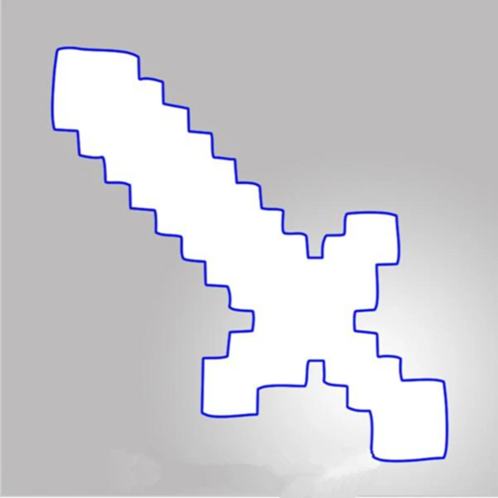 Newest design Mini Size 45cm MineCraft Blue Diamond Sword Soft EVA foam ...