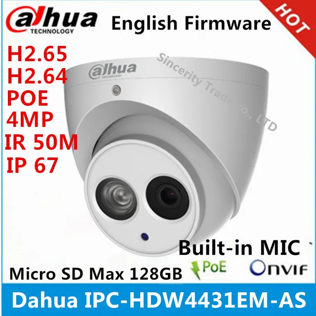 Dahua IPC-HDW4431EM-AS H.265 Built-in MIC WDR 4MP IR 50m network IP ...