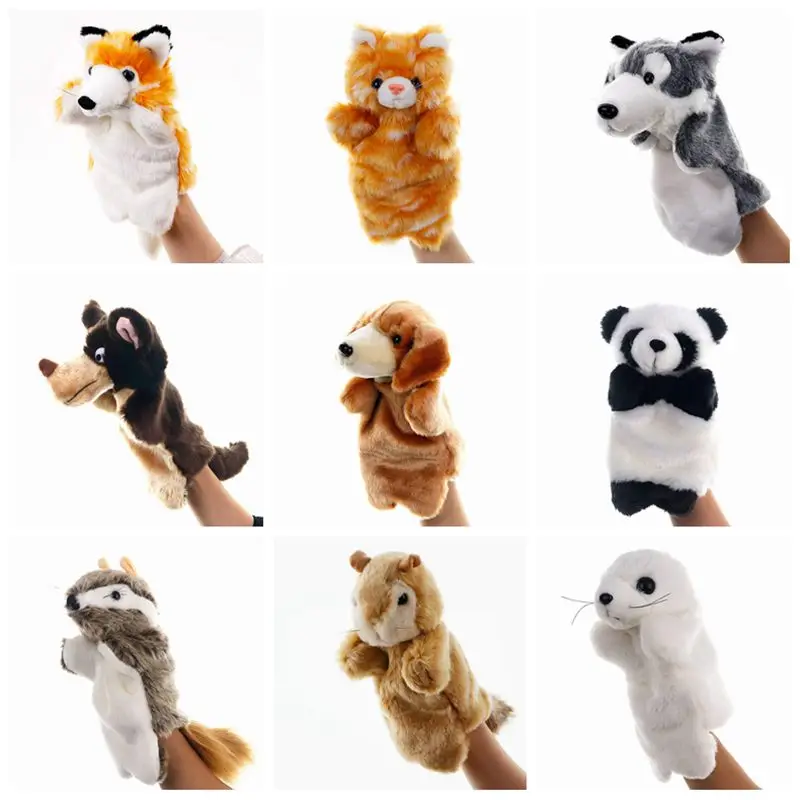 Animals Hand Puppet Cute Panda Mouse Puppet Plush Dolls For Kids Toys ...