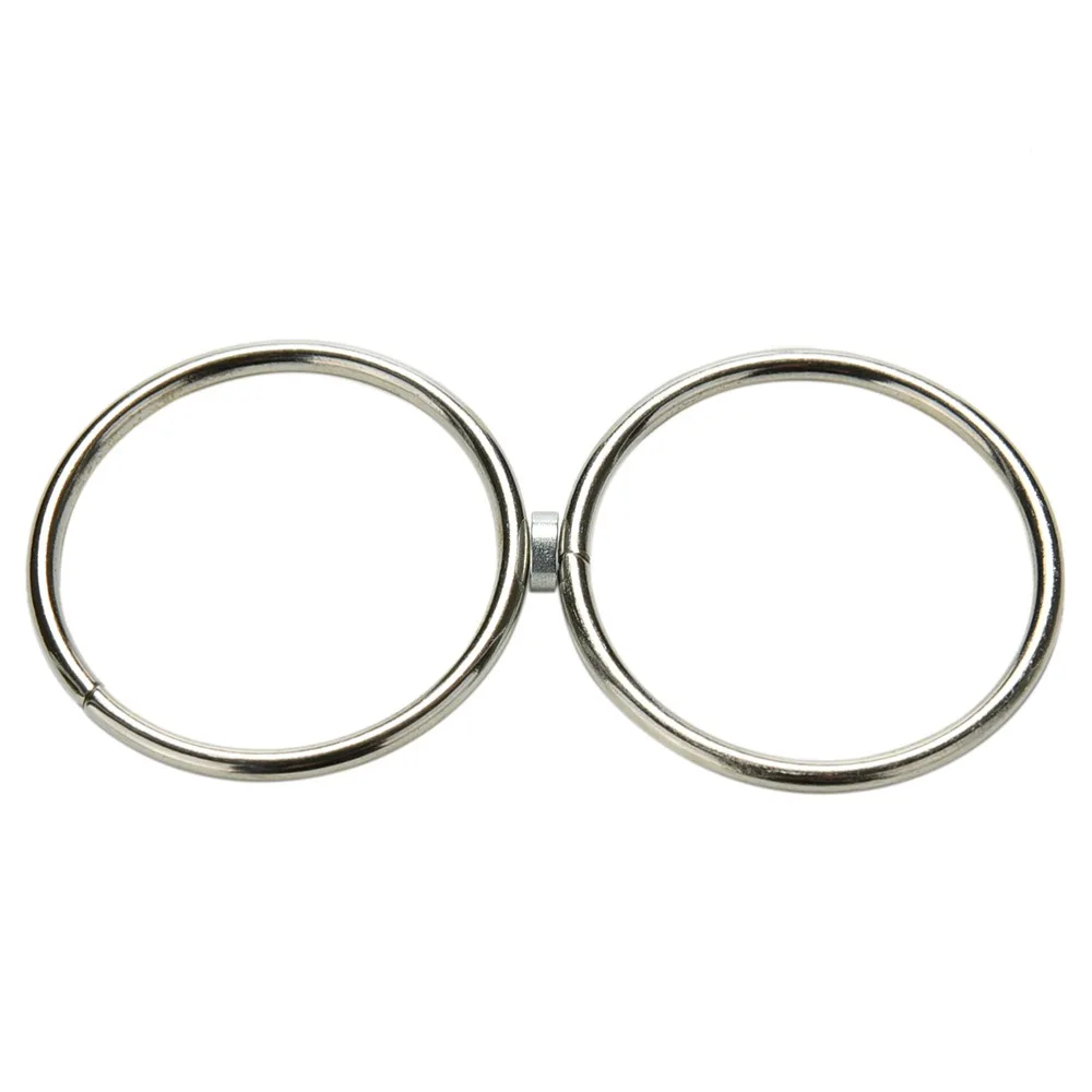 Magic Trick Two Rings Super Set Baby Iron Magnetic Lock Kids Party Show Magic Trick Two Rings Super Set Baby Iron Magnetic Lock Kids Party Show