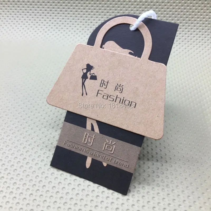 customize-shape-cutting-labels-clothing-kraft-paper-hang-tag-garment ...