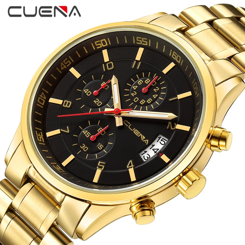 CUENA Men's Watches Top Brand Luxury Fashion Men Sport Quartz Watch Men ...
