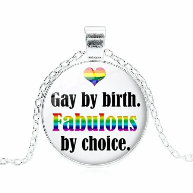 LGBT Gay Pride Chain Pendant Necklace (Various Designs) - Queerks™
