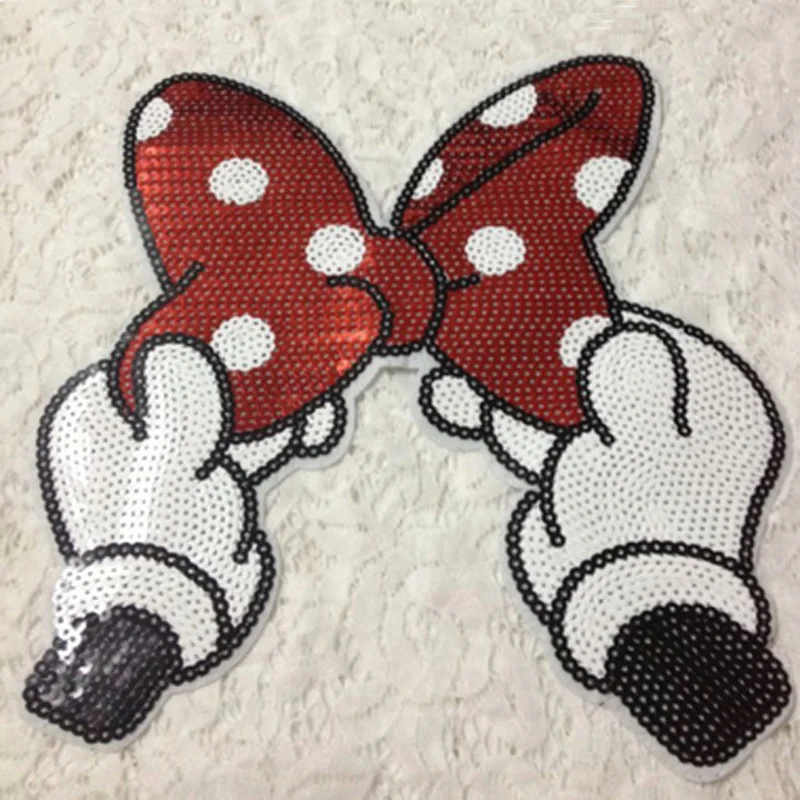 23x25 cm lentejuelas arco paño bordado parche pegatinas pegado vaqueros ...