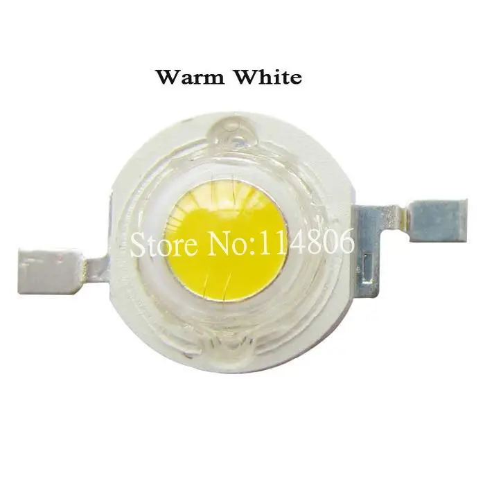 100pcs 1w Warm White 3500k 3.4v 350ma 100lm Led Bead Diodes Light Parts ...