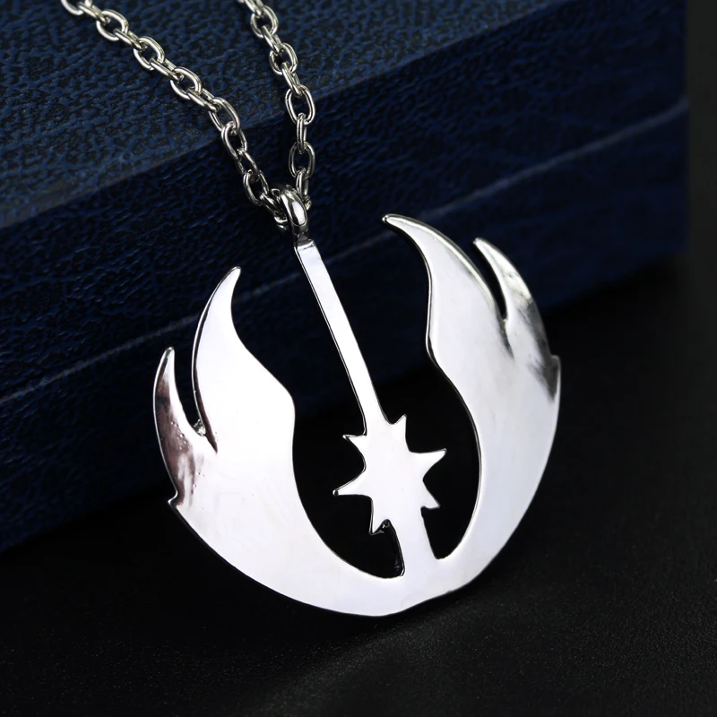 MQCHUN Movie Jewelry Star Wars Jedi Order Logo Pendant Necklace Chain ...