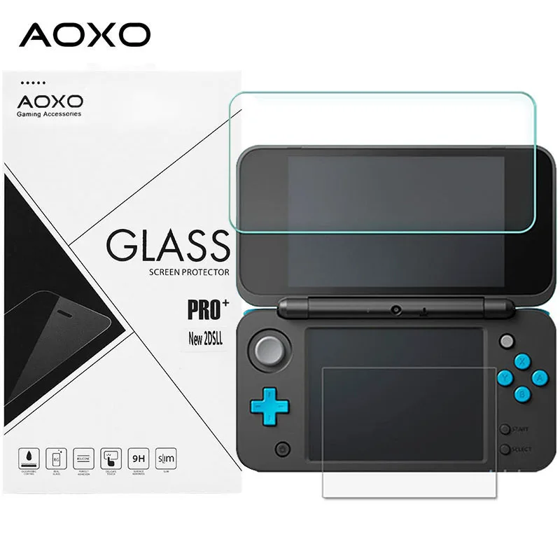 AOXO Tempered Glass Screen Protector for Nintendo New 2DS XL/LL 2DSXL ...