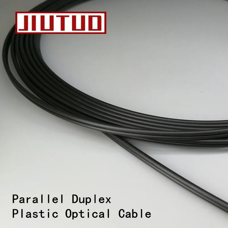 10m Data Transmission Pmma Plastic Optical Fiber Cable Parallel Duplex ...