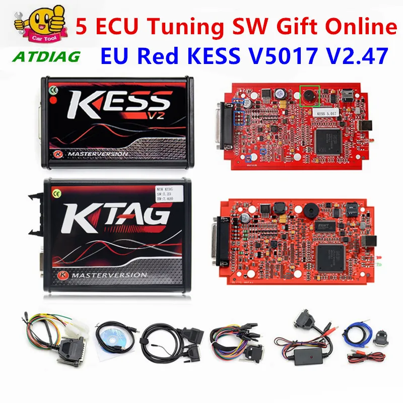 2017 Newest Best quality KESS V2.47 V5.017 kess v2 Master obd ii OBD2 ...