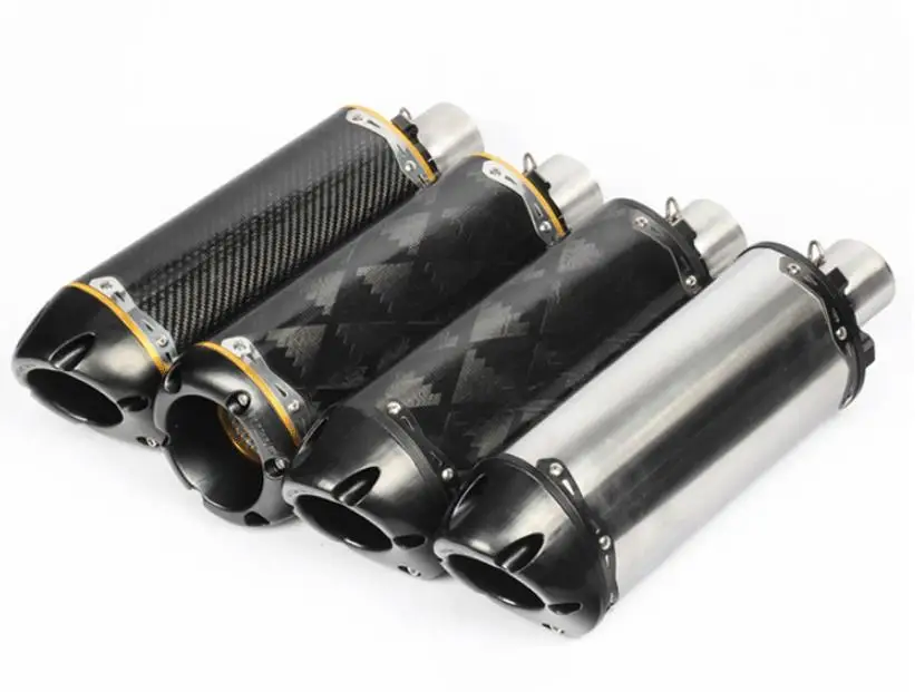 51mm Motorcycle Exhaust Muffler Usa Two Brothers Exhaust Cnc Aluminium Alloy Carbon Fiber Pipe ...