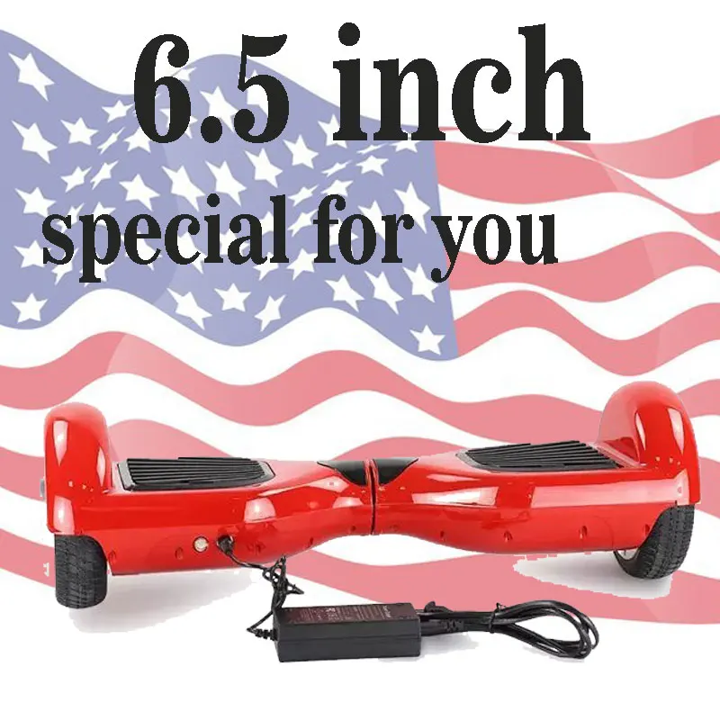 Hot 6.5 inch tire 2 wheel electric standing scooter waveboard monkey ...