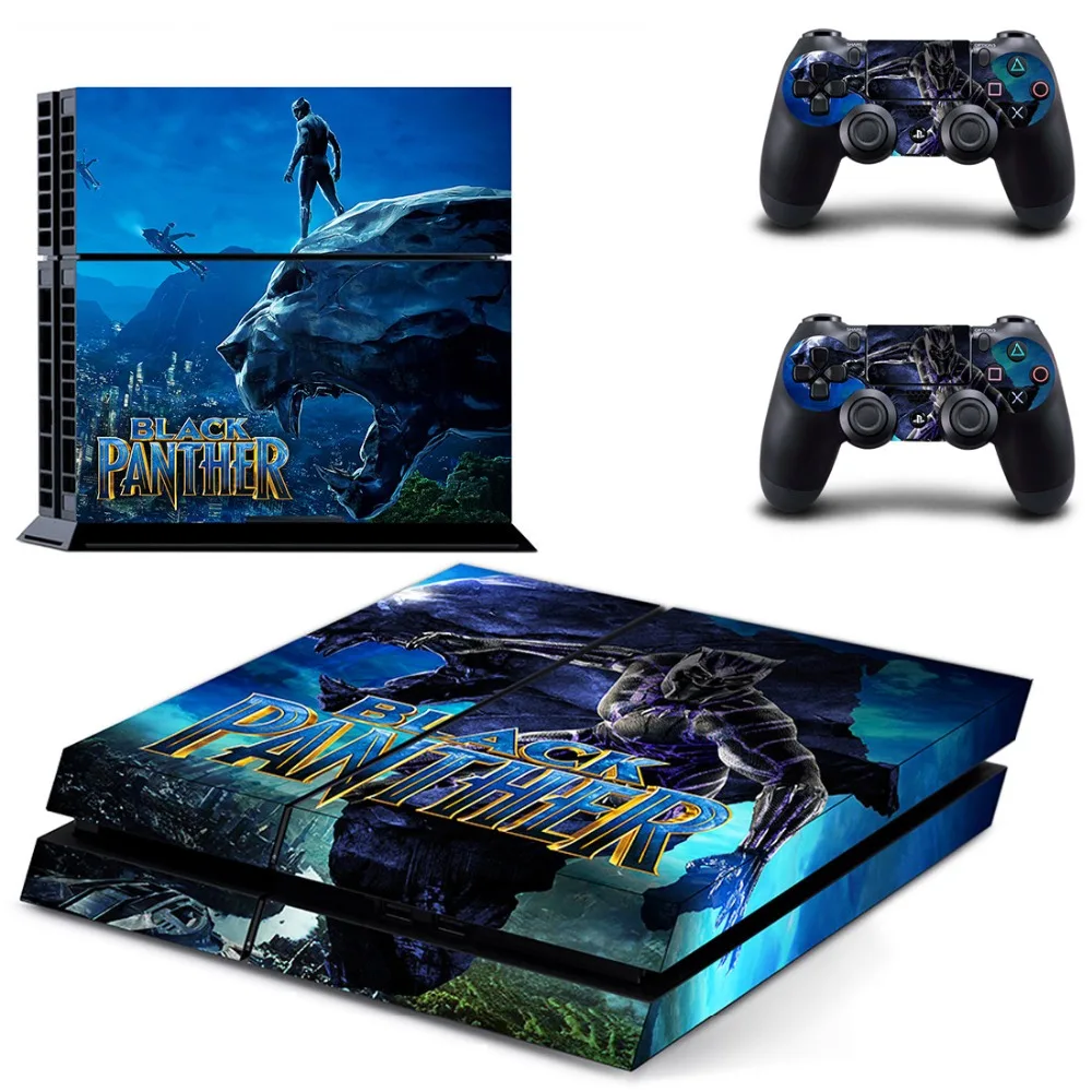 Black Panther Skin Sticker for Sony PS4 PlayStation 4 Console and ...