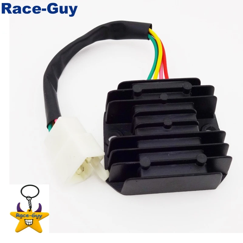 4 Pins Male Plug Voltage Regulator Rectifier For GY6 50cc 125cc 150cc ...