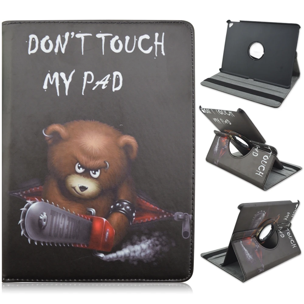 Bear Don't Touch My Pad Pattern 360 Degree Rotating Stand Cartoon ...