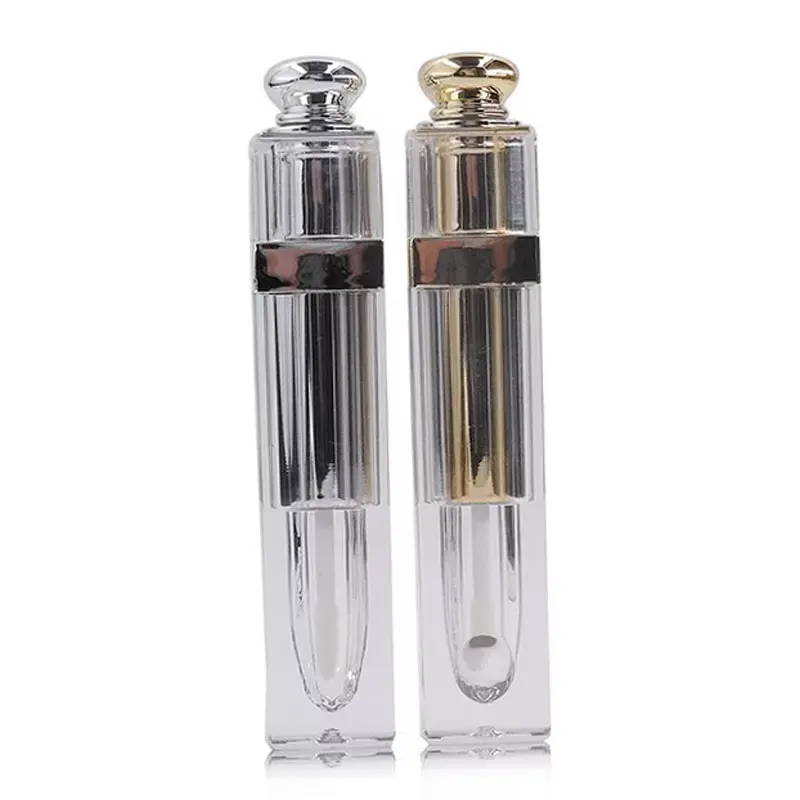 Золотой/Серебряный тюбик для блеска для губ трубка для макияжа масло ...