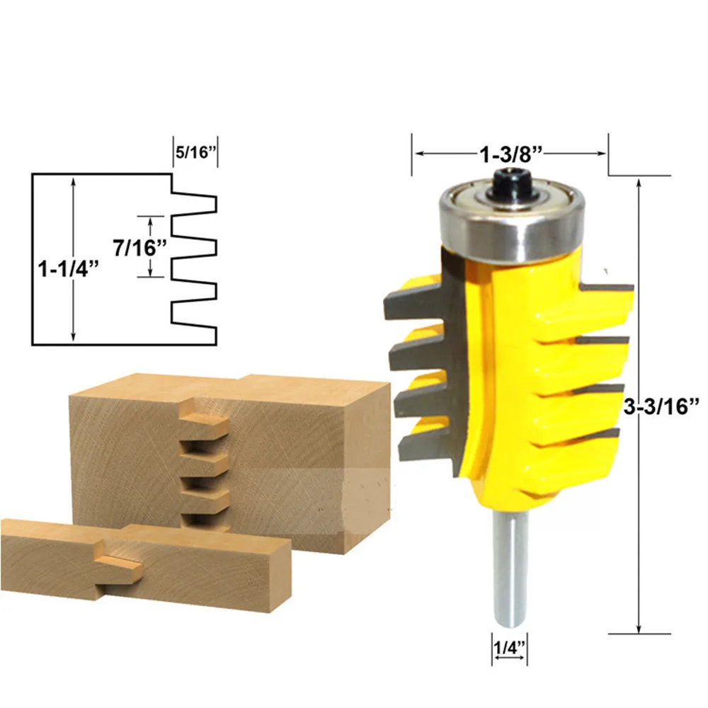 Router Bit Set 1/4" Shank 1/4 inch Shaft Straight Groove Cut ...
