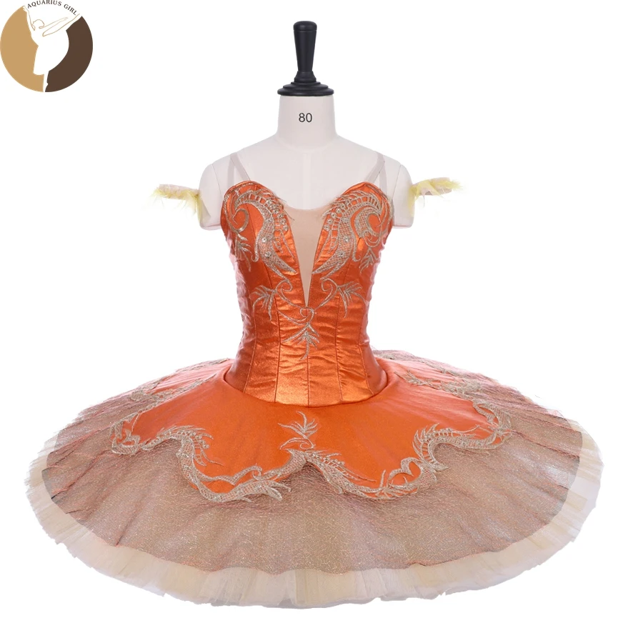 FLTOTURE Classical Professional Ballet Nutcracker Tutu Orange Color ...