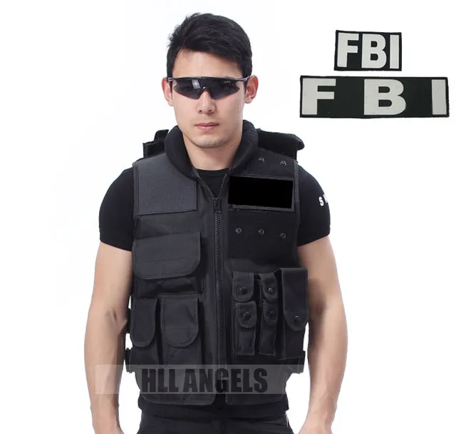 Aliexpress.com : Buy Military Tactical Vest Black SWAT FBI POLICE Vest ...