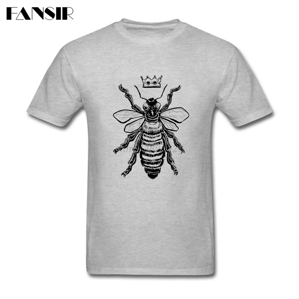 Awesome Queen Bee Tshirt Man Short Sleeve Cotton Custom Men Shirt Brand ...