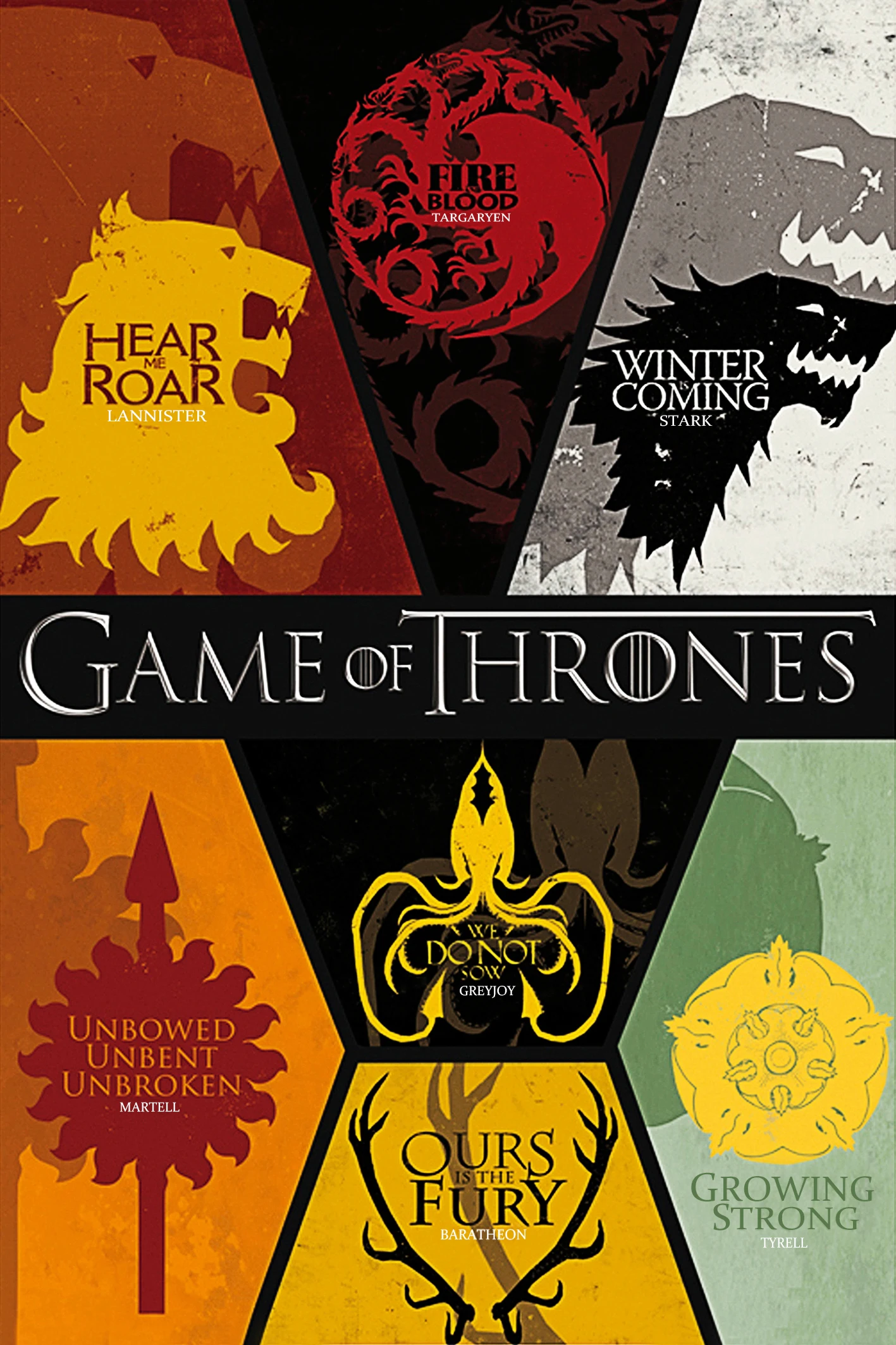 Game of Thrones Poster Wall Paper Fashion Classic Home Decor canvas ...