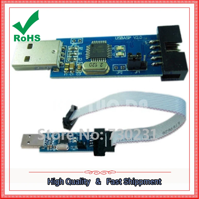 Usbasp Usbisp Lc 01 51 Avr Programmer Adapter 10 Pin Cable Usb Atmega8 Module Board In