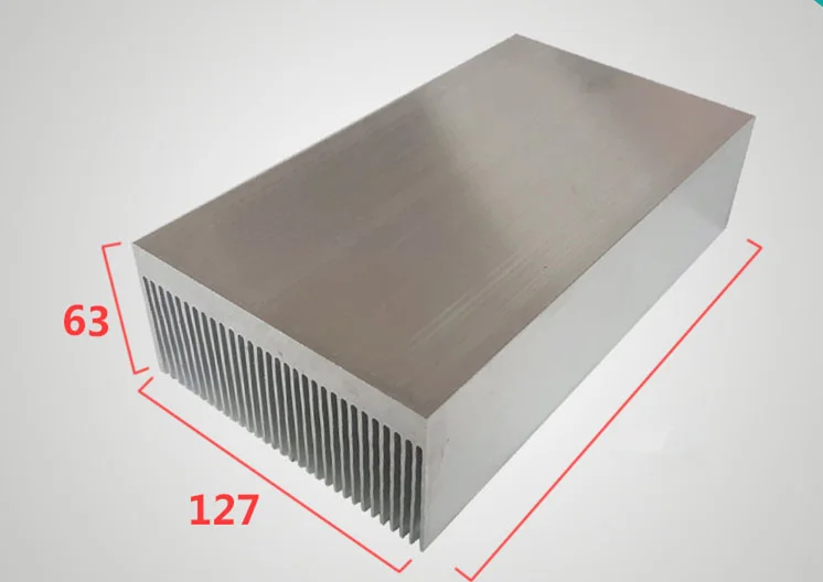 127*63*100 / 200 / 300mm High Power Aluminum Profile Dense Teeth High ...