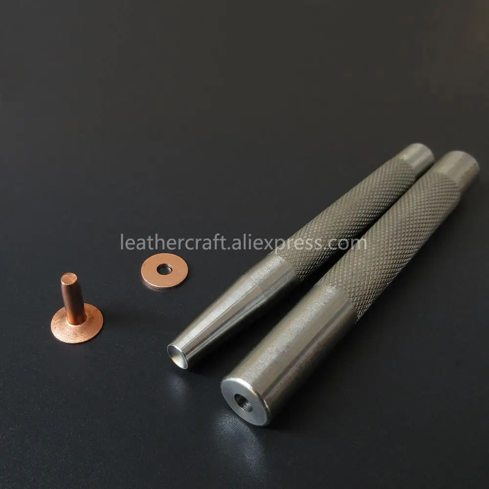 1 set Craft tool Copper Rivet & Burrs Riveting Tool Setter Setting Tool ...