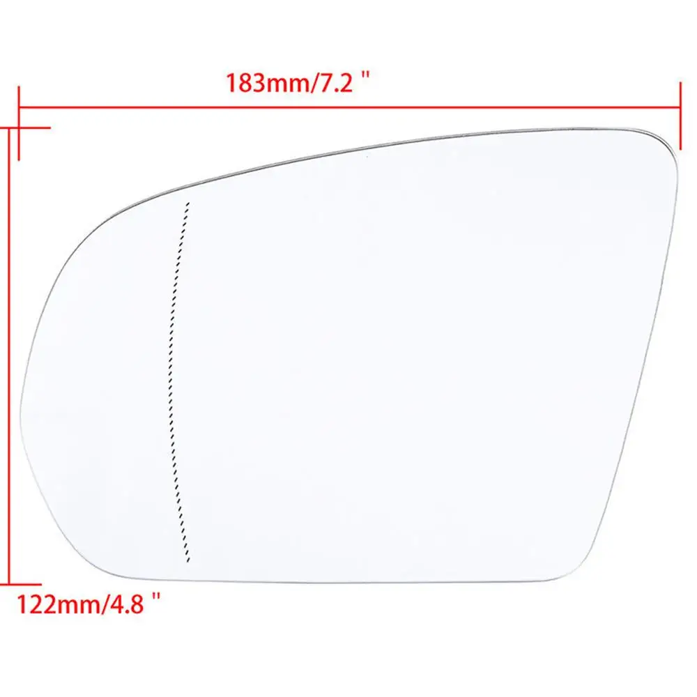 Пара белых дверей с подогревом ветровое зеркало стекло для Mercedes S/E ...