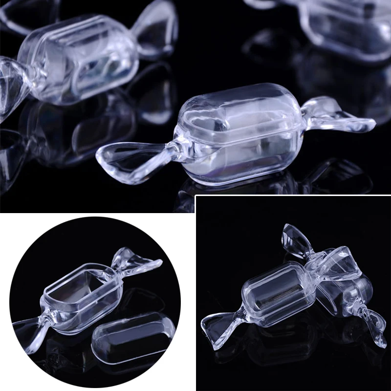 Transparent Plastic Creative Candy Shape Wedding Candy Boxes 10Pcs ...