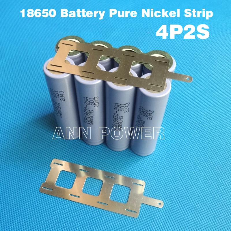 8P-4-2-Cylindrical-18650-battery-connection-nickel-strip-4P2S-18650 ...
