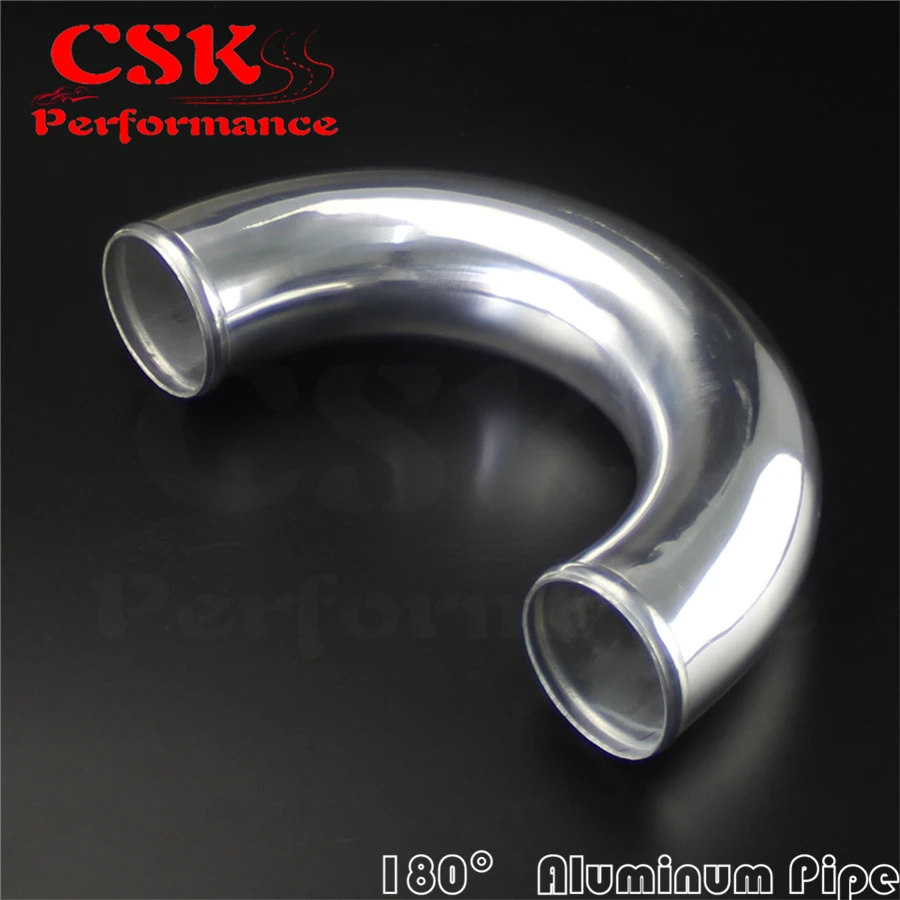 76mm 3" inch Aluminum Intercooler Intake Pipe Piping Tube hose 180 ...