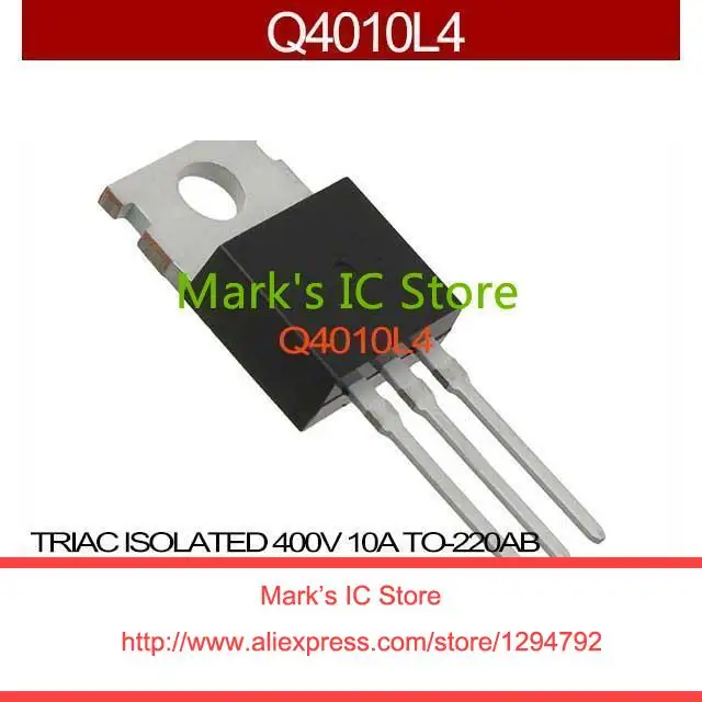 Q4010l4 TRIAC aislado 400 V 10A TO 220AB Q4010L 4010L Q4010 4010L4 Q401 ...