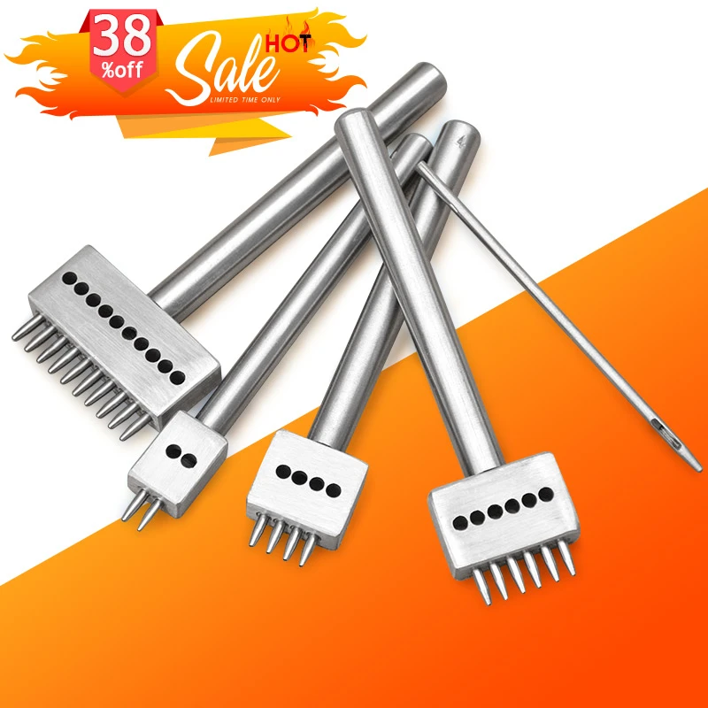 4mm Spacing Leather Hole Punches Diy Hand Perforated Round Stitching ...