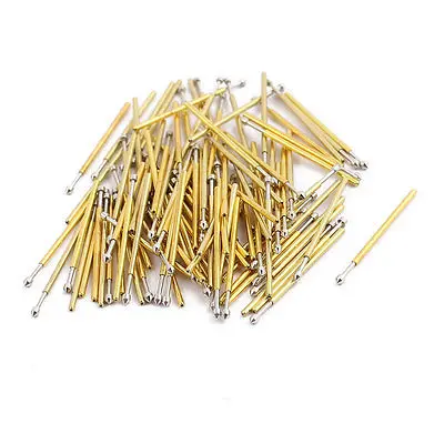 100pcs P50 E2 0.68mm Dia 16.5mm Length Metal Spring Pressure Test Probe ...