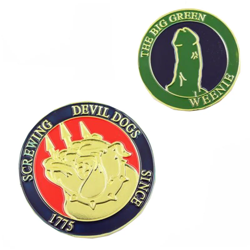 Wholesale Custom Devil Dog Animal Coins Souvenir Coins Cheap ...