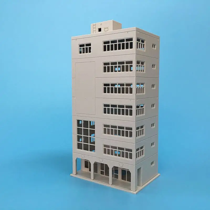 1/150N Scale Modern City Office Building Model Shopping Mall DIY House ...