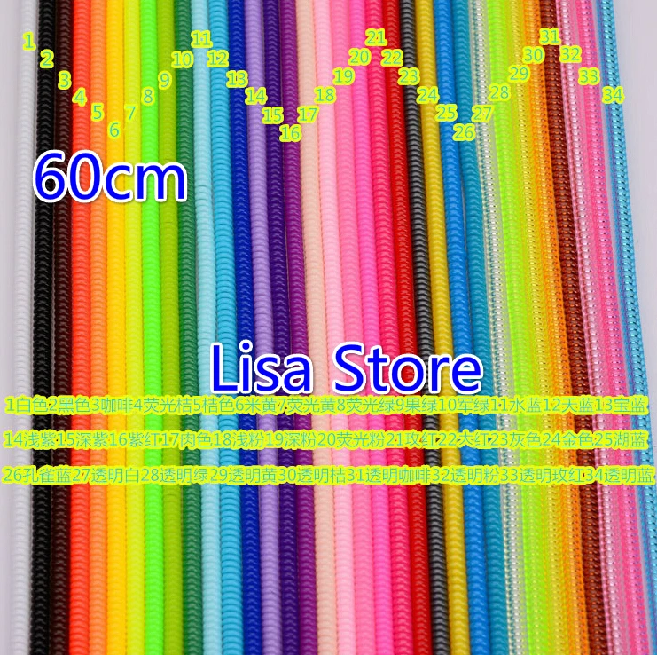 Free EMS DHL 2000pcs 60cm Spring Protective Sleeve Mobile Tablet Spiral ...