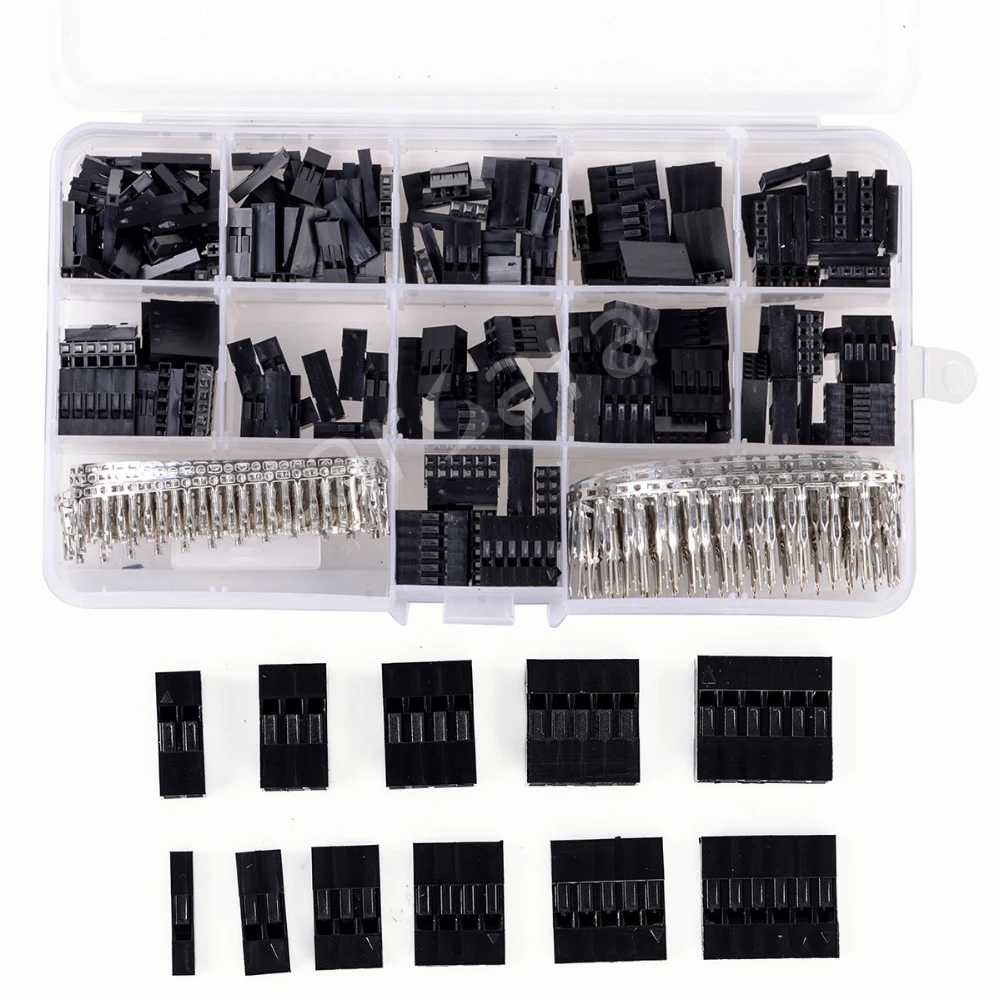 620pcs Dupont Wire Cable Jumper Pin Header Connector Housing Kit Male ...