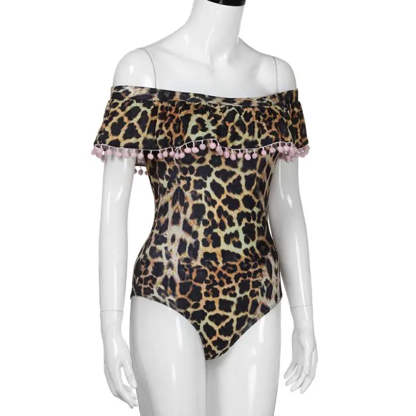 Kancoold Sexy Freestyle Breaststroke Fashion Latex Leopard Print Sexy