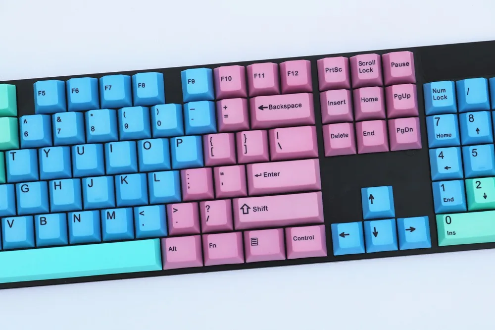 Three color combinations 104 keys PBT Cherry Profile dye sublimated MX ...