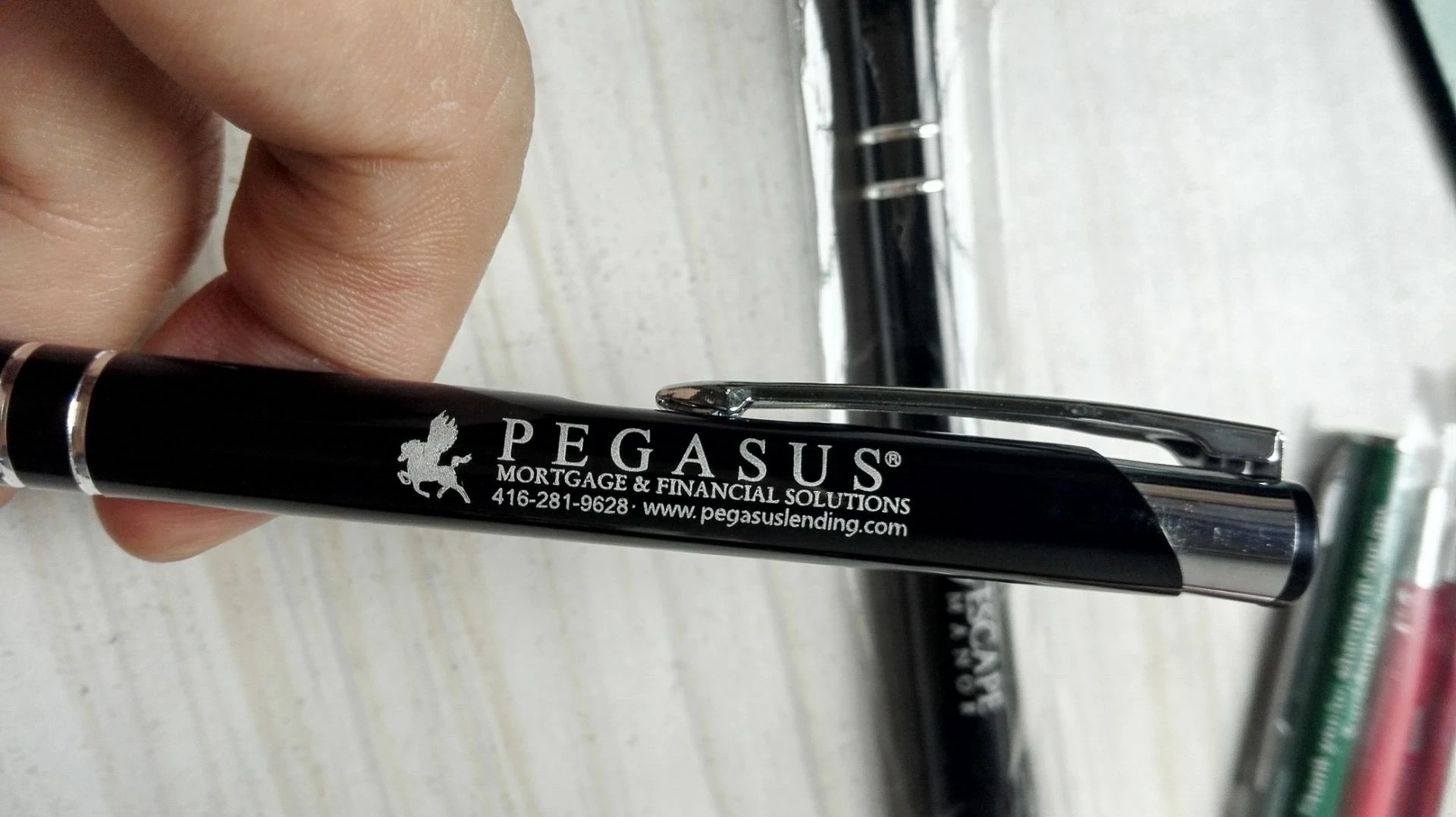 10 colors metal pen custom imprinted with your logo company url and ...