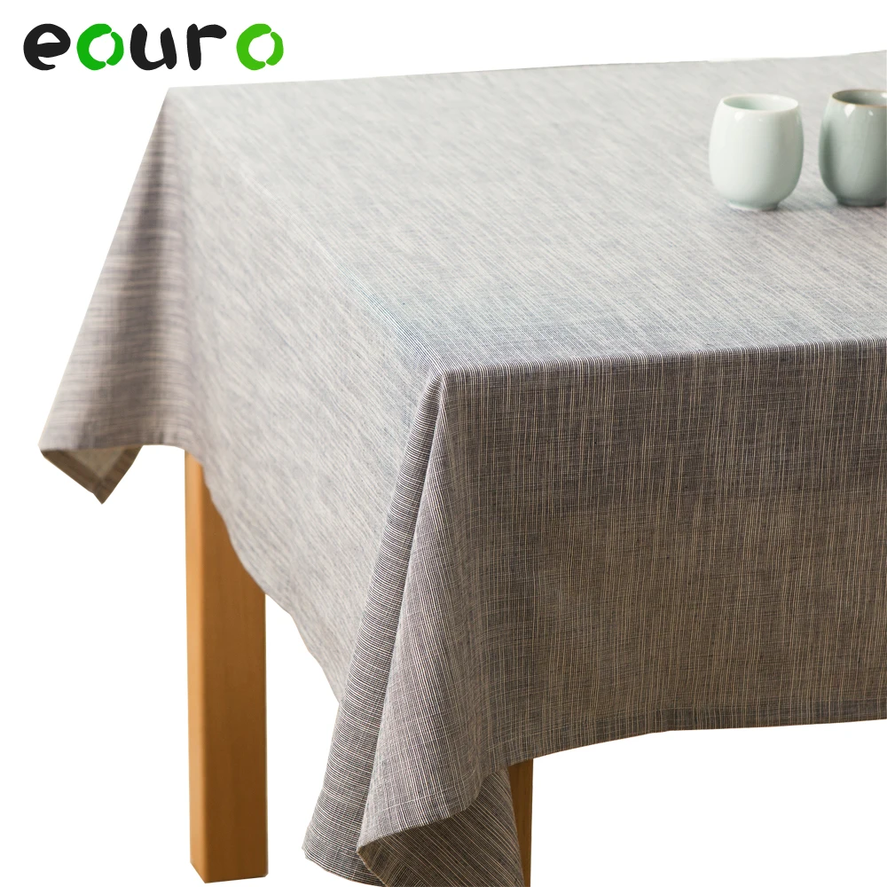 Plain modern Style simple Linen Cotton Table Cloth Rectangular/square ...