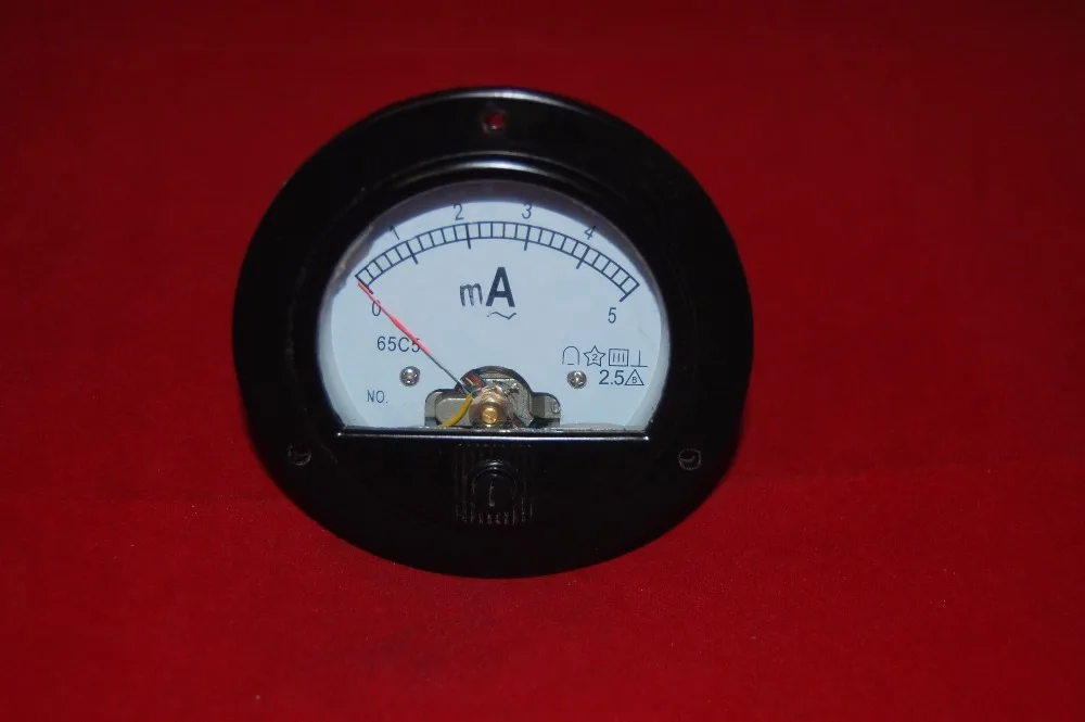1pc Ac 0-5ma Round Analog Ammeter Panel Amp Current Meter Diameter 90mm ...