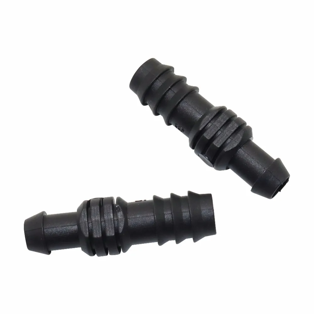50pcs 12mm To 16mm Barbed Straight Hose Connector Garden Water Quick