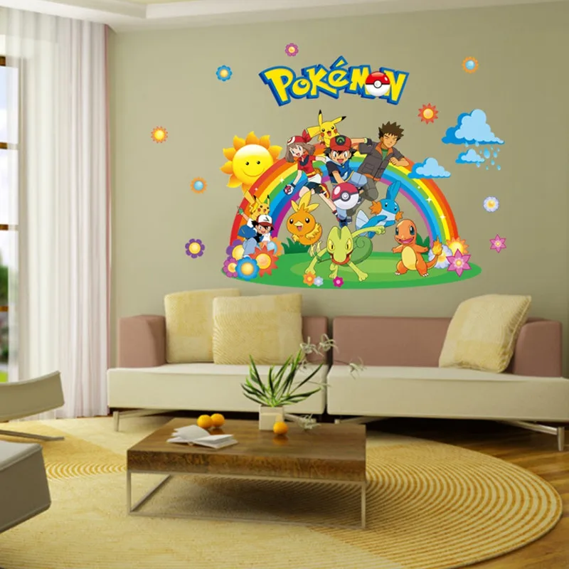 Pokemon Pikachu Home Decorations Wallpaper Stickers - KawaiiMerch.com