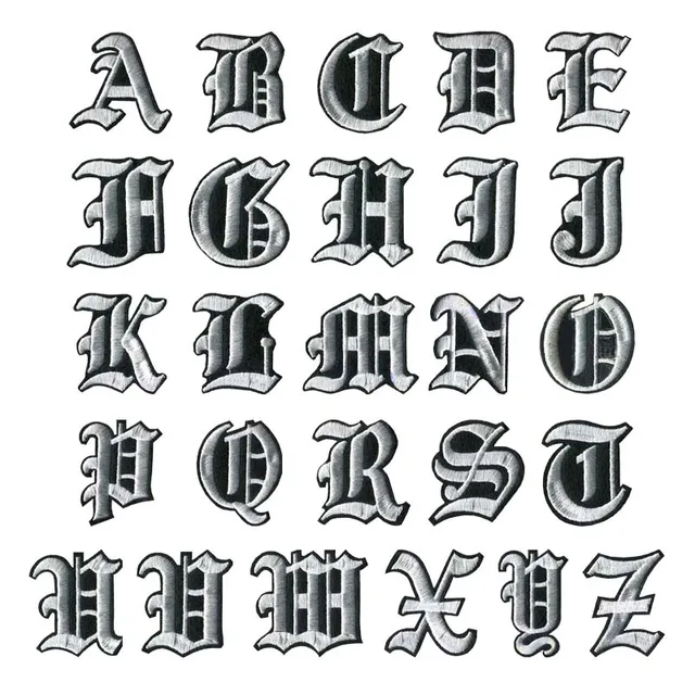 Old English Script Alphabet