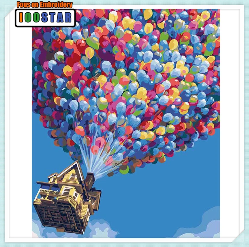Flying Pixar Oil Painting By Numbers DIY Oil Painting on Canvas Paint ...