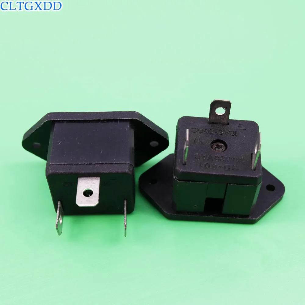 cltgxdd 10A Panel Mount US Outlet Power Socket Electrical Socket female ...