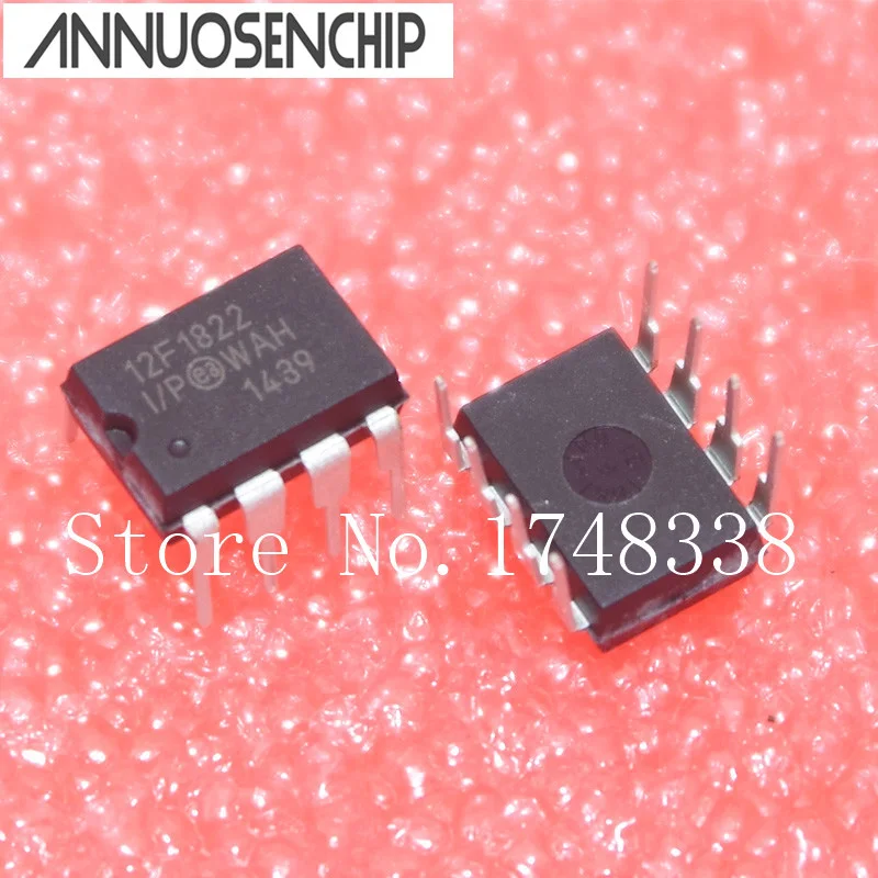 free shipping 50pcs/lot PIC12F1822 I/P PIC12F1822 12F1822 8Pin Flash ...