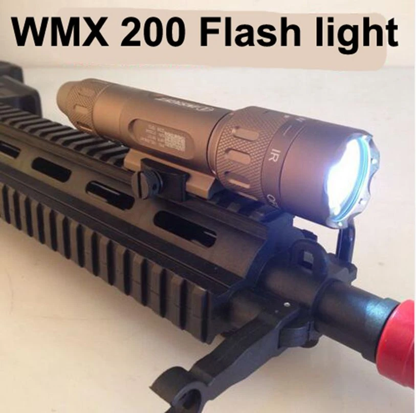 Linterna táctica WMX200 para caza, luz de arma Airsoft con montaje QD ...